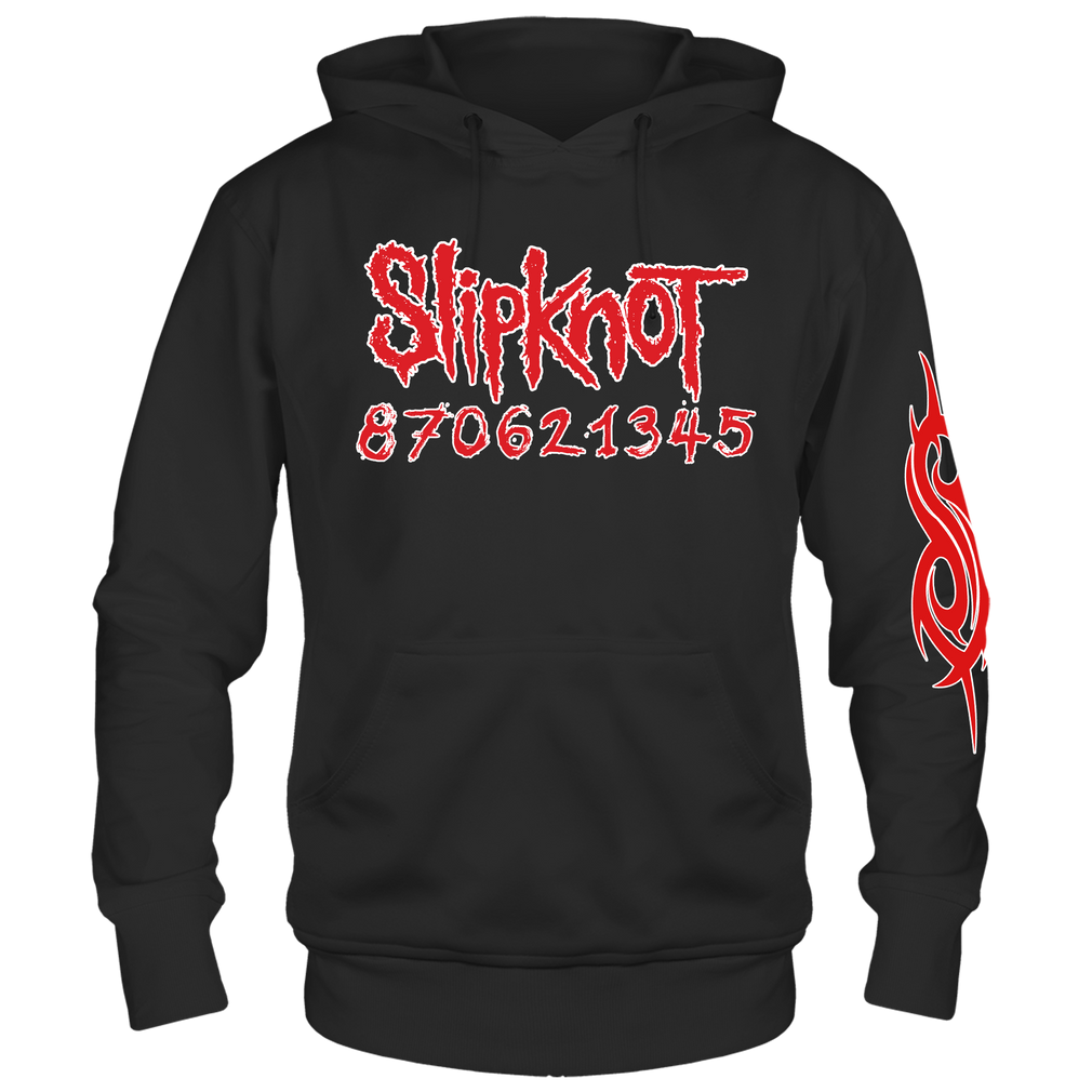 Wholesale Slipknot Barcode Front and Back Print Hoodie – Merch Showroom
