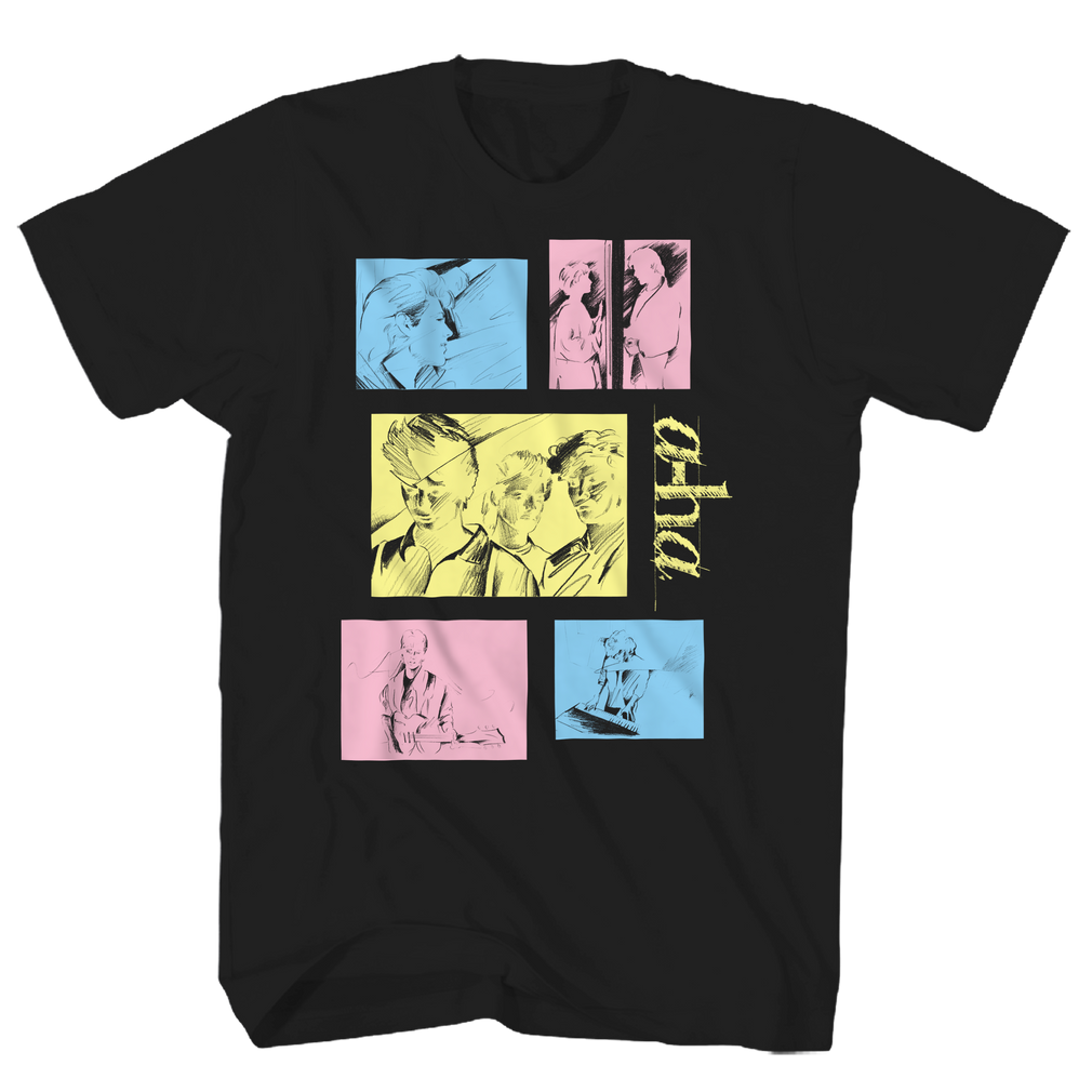Wholesale A-Ha Take on Me Black T-Shirt – Merch Showroom