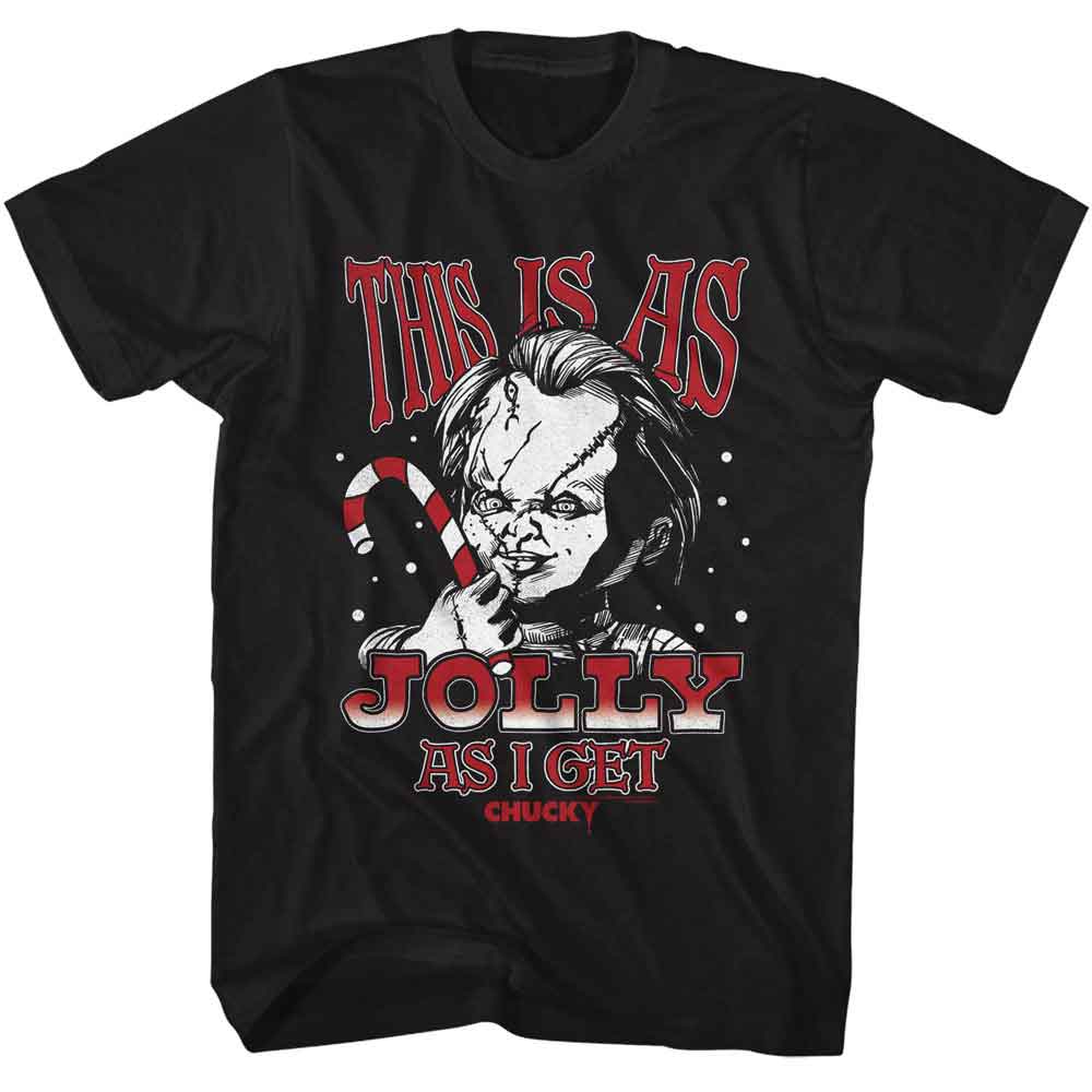Wholesale Chucky This is as Jolly Black T-Shirt – Merch Showroom