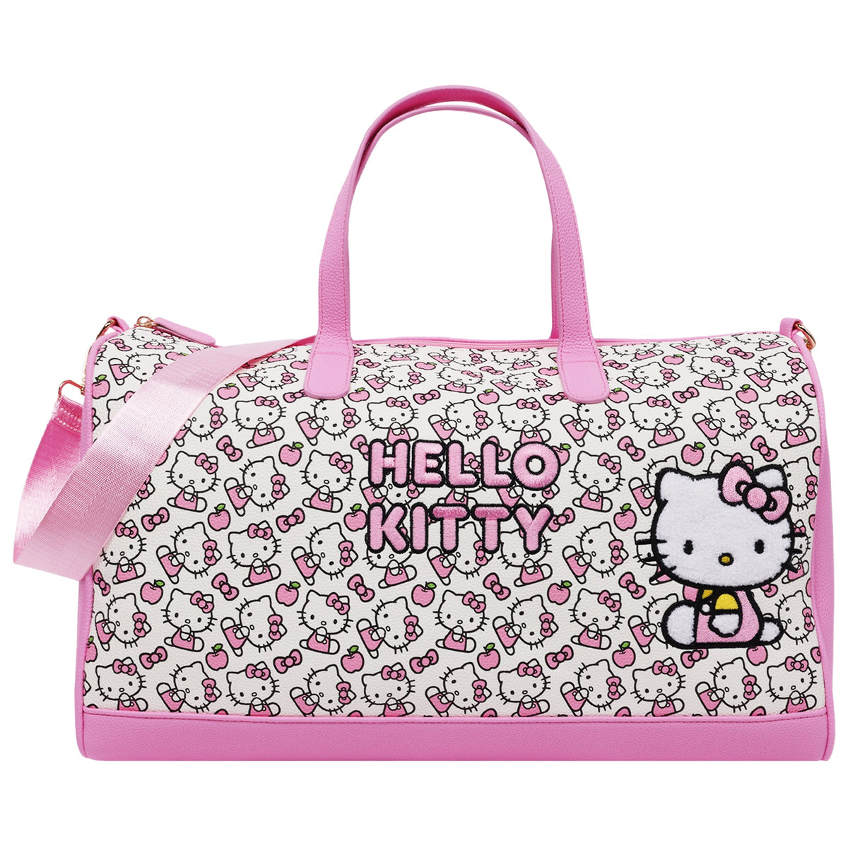 Wholesale Ful Sanrio Hello Kitty Pink & White Weekender Duffel Bag ...