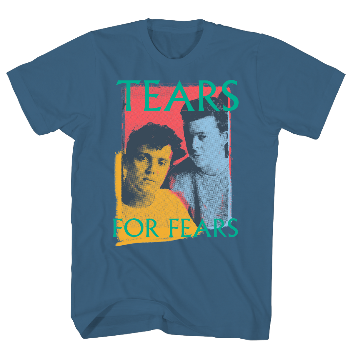 Wholesale Tears For Fears Blue Photo T-Shirt – Merch Showroom