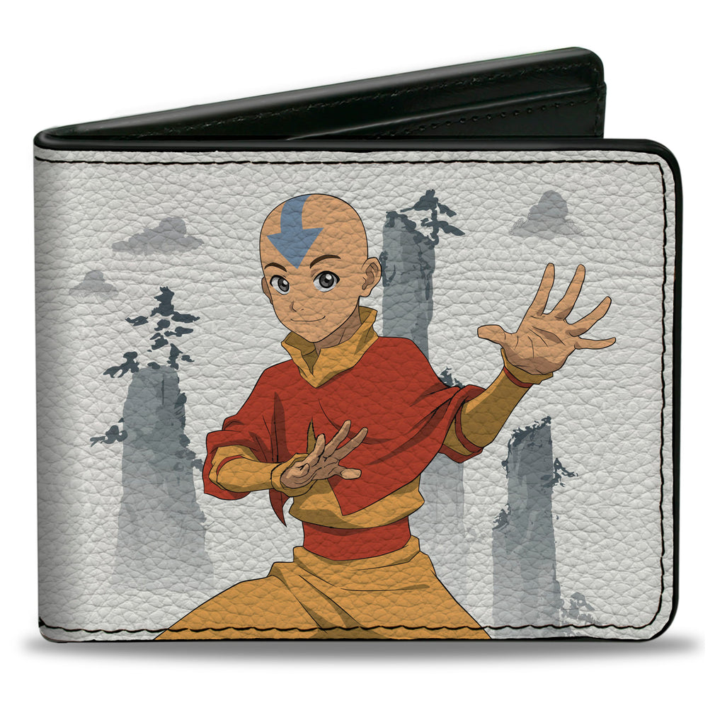 Wholesale Bi-Fold Wallet - Avatar Last Airbender Aang Bending Pose and ...