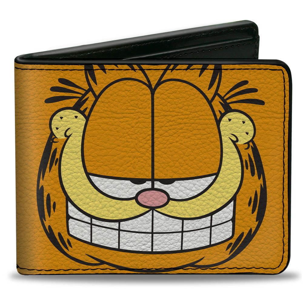 Wholesale Bi-Fold Wallet - Garfield Smiling Face Character Close-Up ...