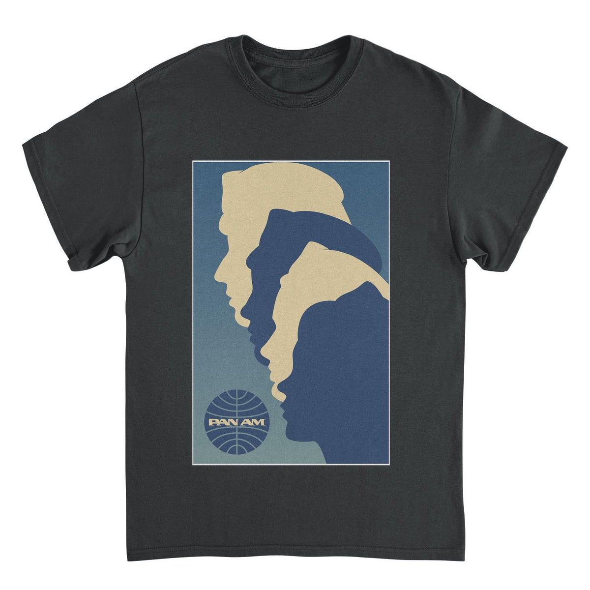 Wholesale Pan Am Crew Silhouette Black T-Shirt – Merch Showroom