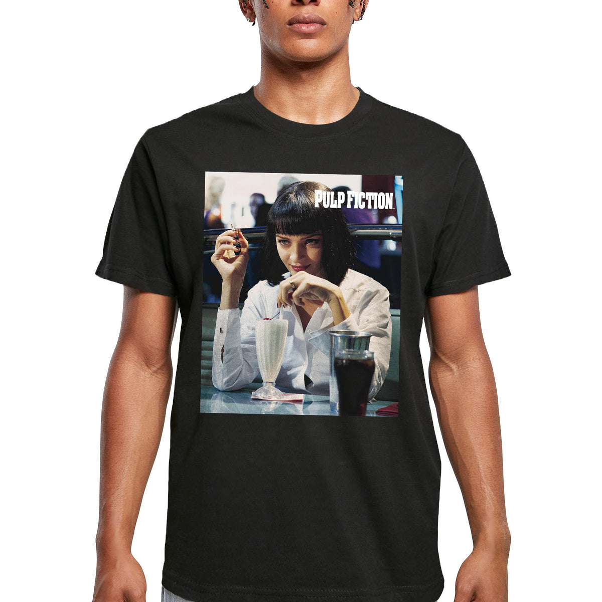 Wholesale Pulp Fiction Men's T-Shirt Mia Milkshake Tee - Black – Merch ...