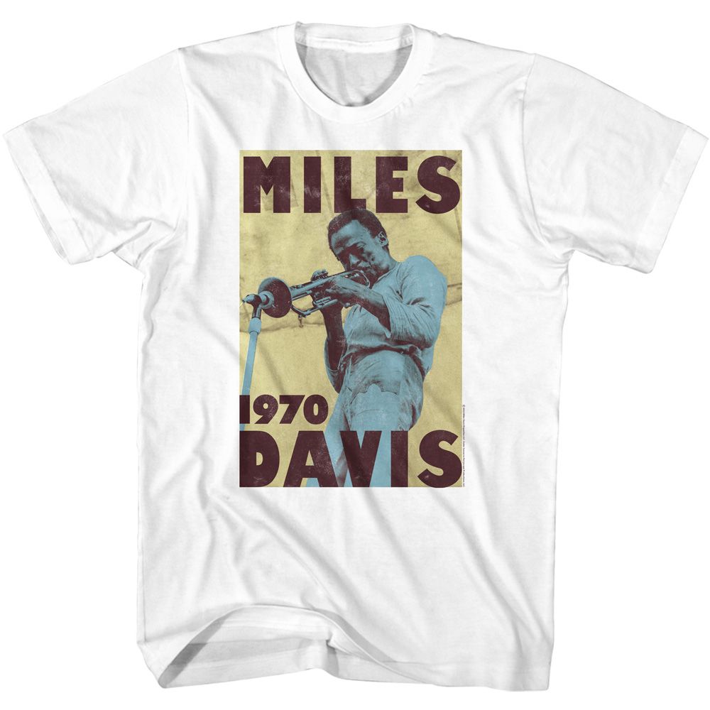Miles Davis Poster Y T-Shirt | Wholesale Band T-Shirts – Merch Showroom