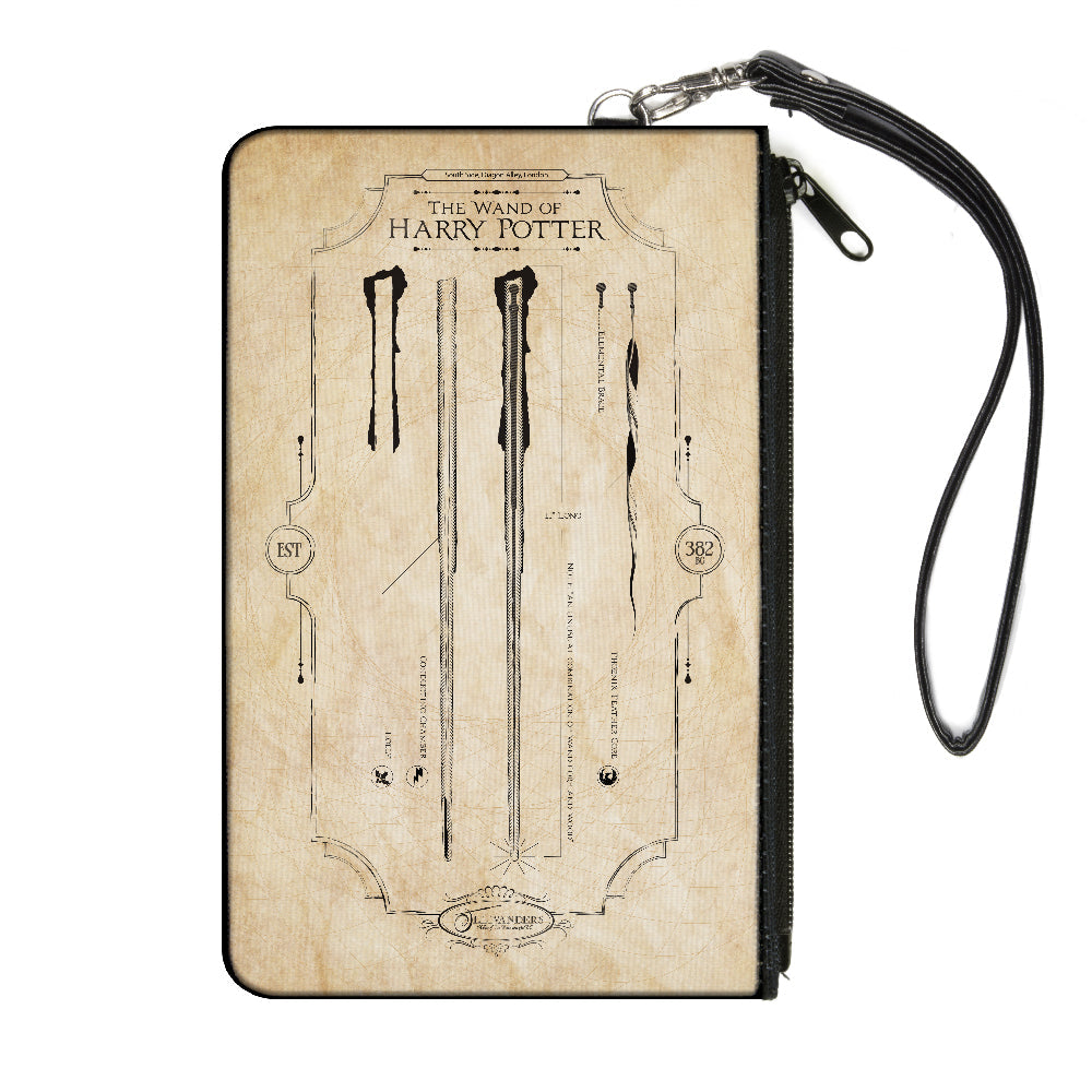 Wholesale Canvas Zipper Wallet - LARGE - Harry Potter THE WAND OF POTT ...